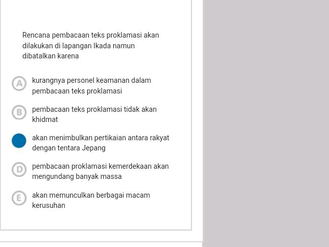 Rencana pembacaan teks proklamasi akan | StudyX