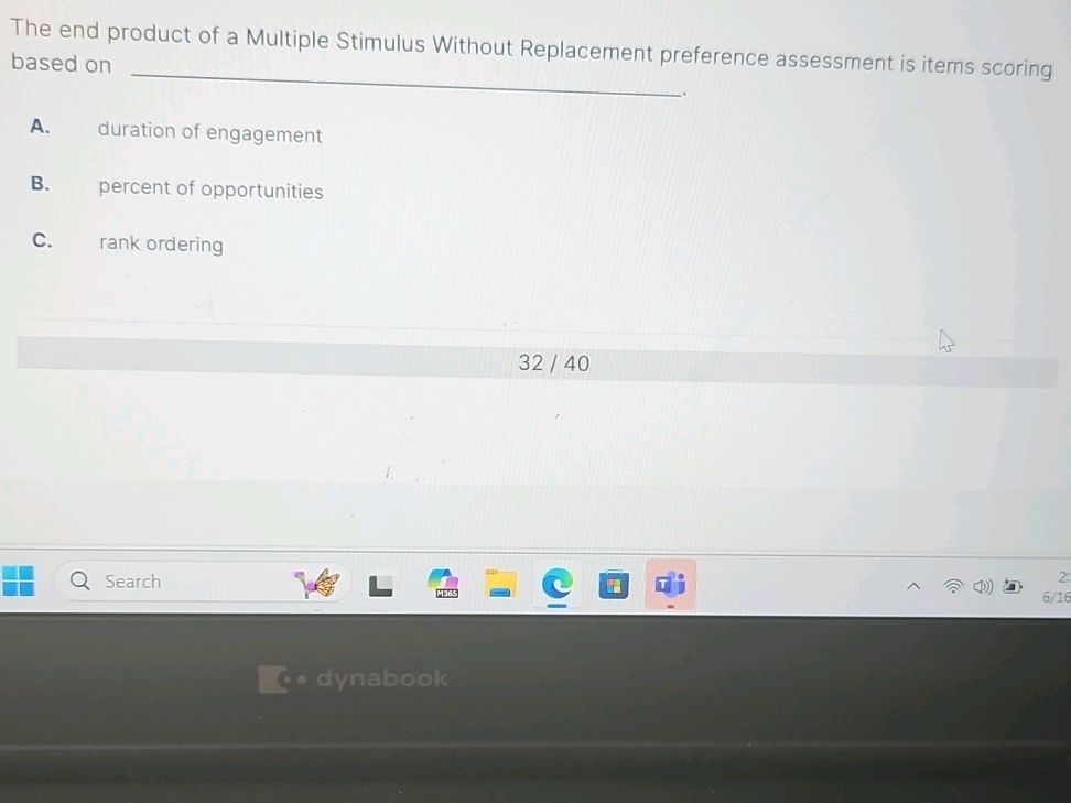 The end product of a Multiple Stimulus | StudyX