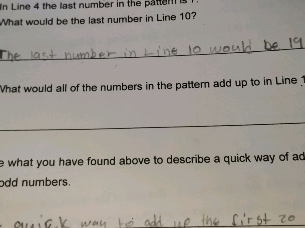 What would be the last number in Line 10? | StudyX