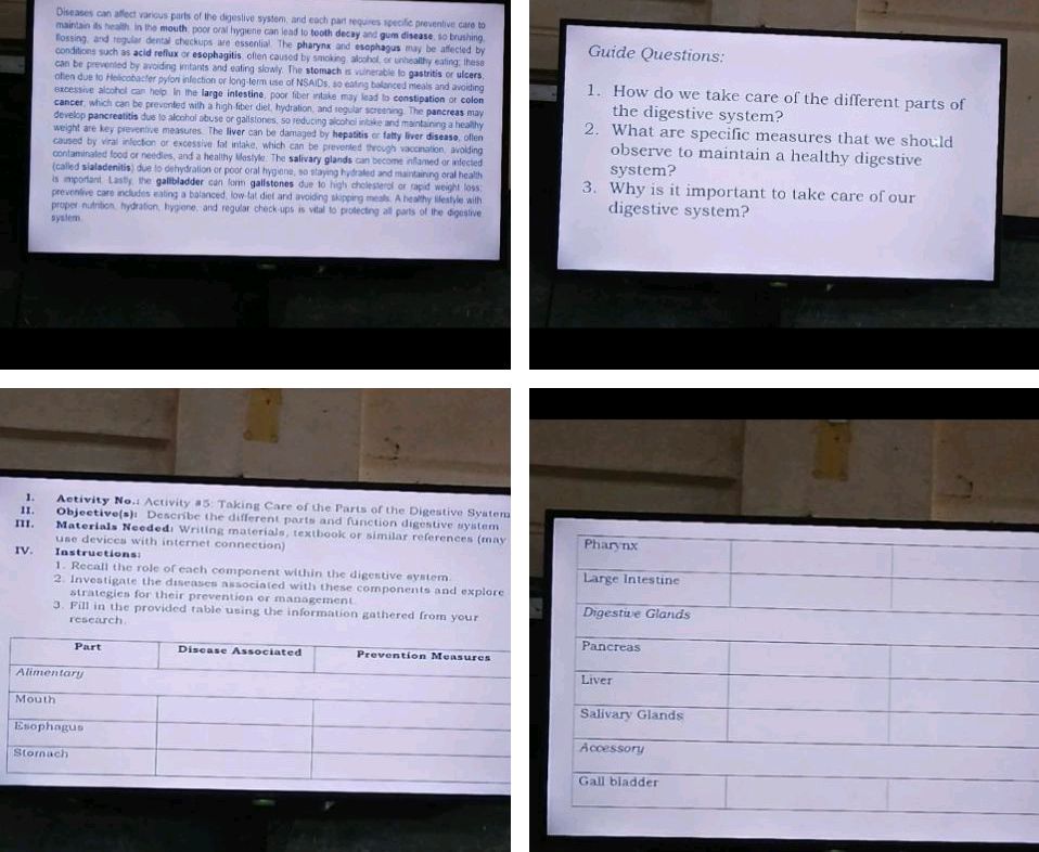 Guide Questions: 1. How do we take care of | StudyX