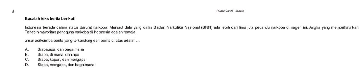 Bacalah teks berita berikut! Indonesia | StudyX