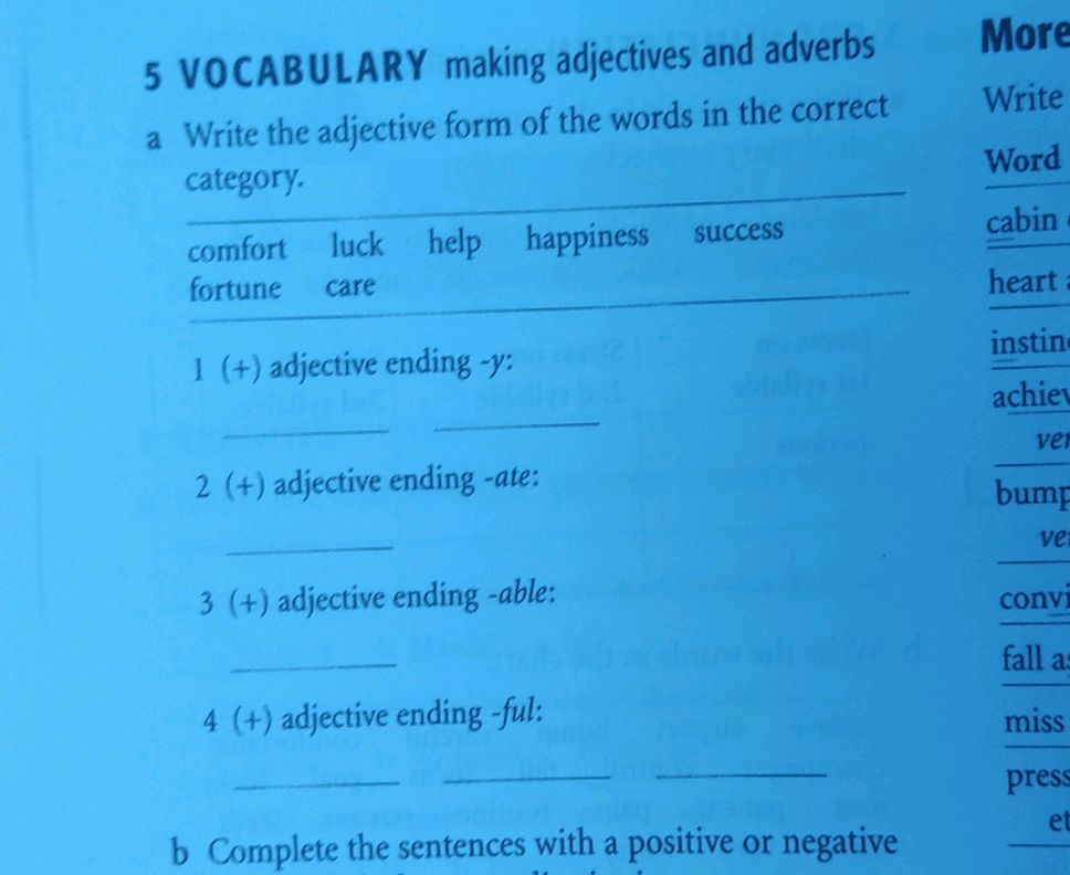 5 VOCABULARY making adjectives and adverbs | StudyX