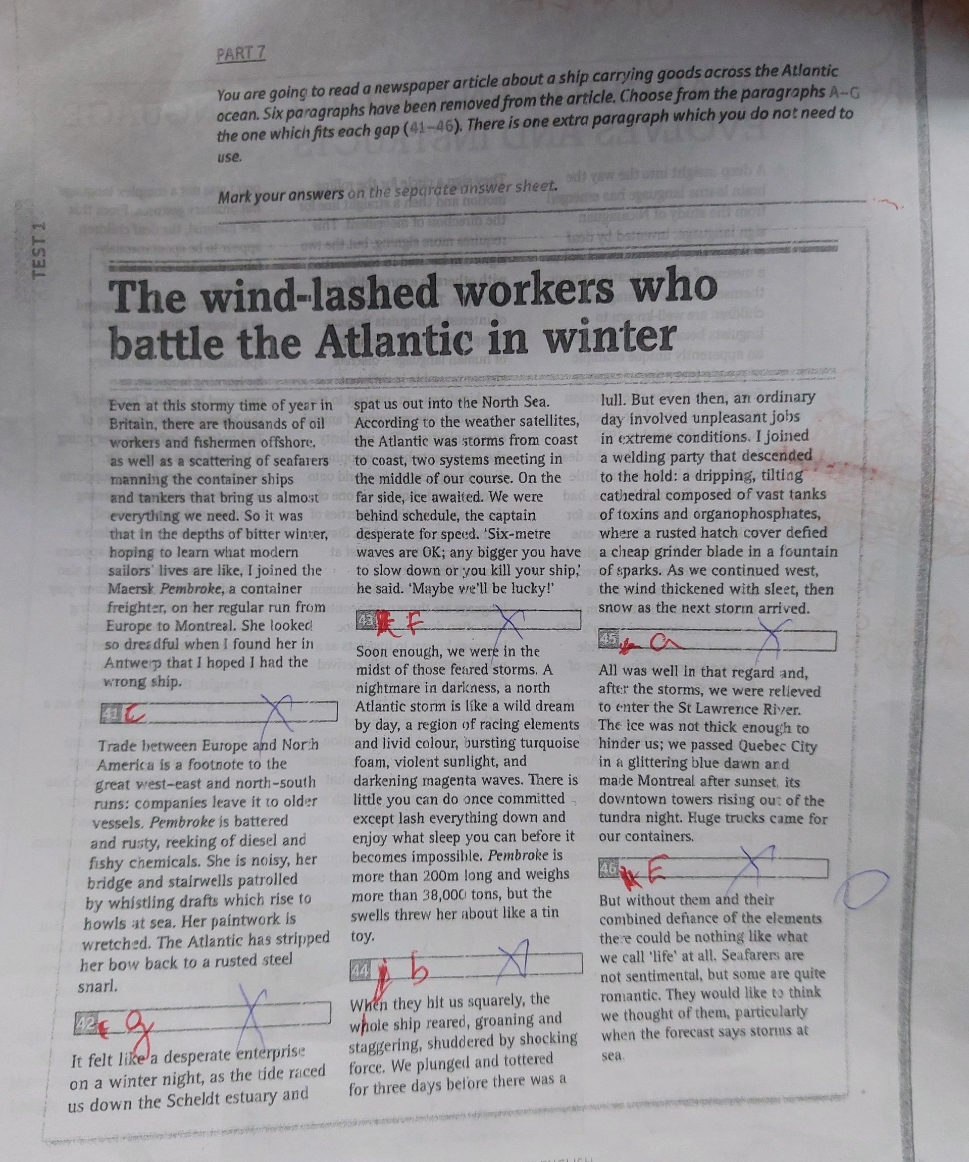You are going to read a newspaper article | StudyX