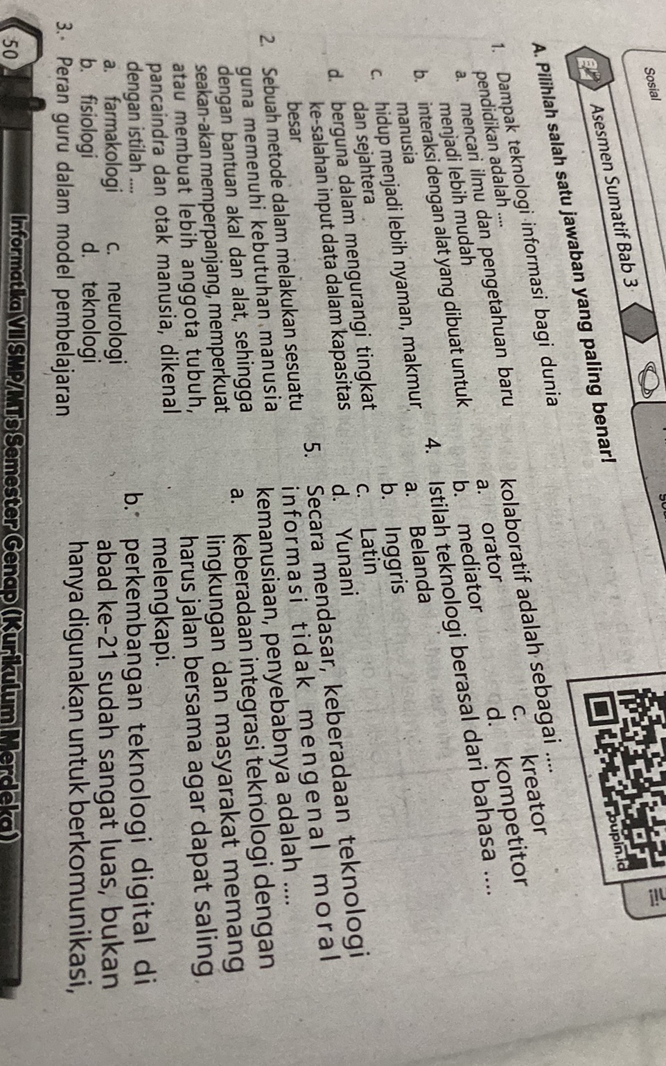 1. Dampak teknologi informasi bagi dunia | StudyX