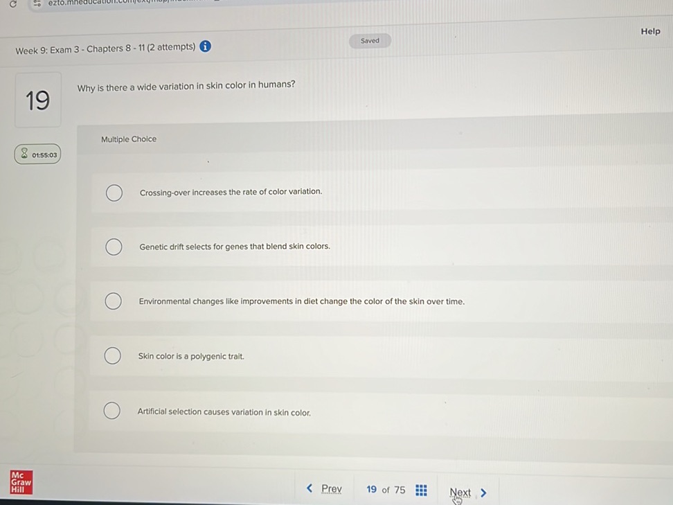 Why is there a wide variation in skin color | StudyX