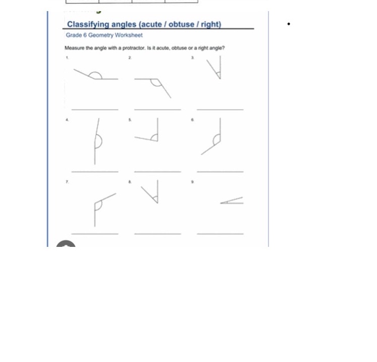 Classifying angles (acute / obtuse / right) | StudyX
