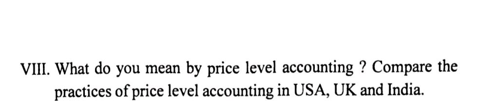 VIII. What do you mean by price level | StudyX