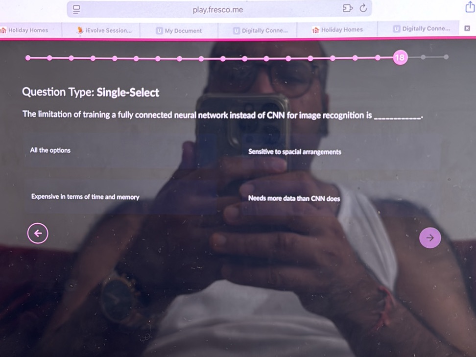 The limitation of training a fully connected | StudyX