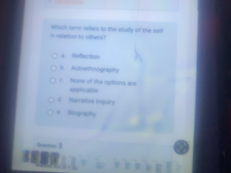 Which term refers to the study of the self | StudyX