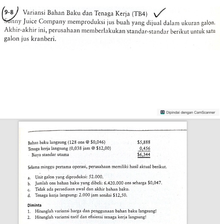 Sunny Juice Company memproduksi jus buah | StudyX