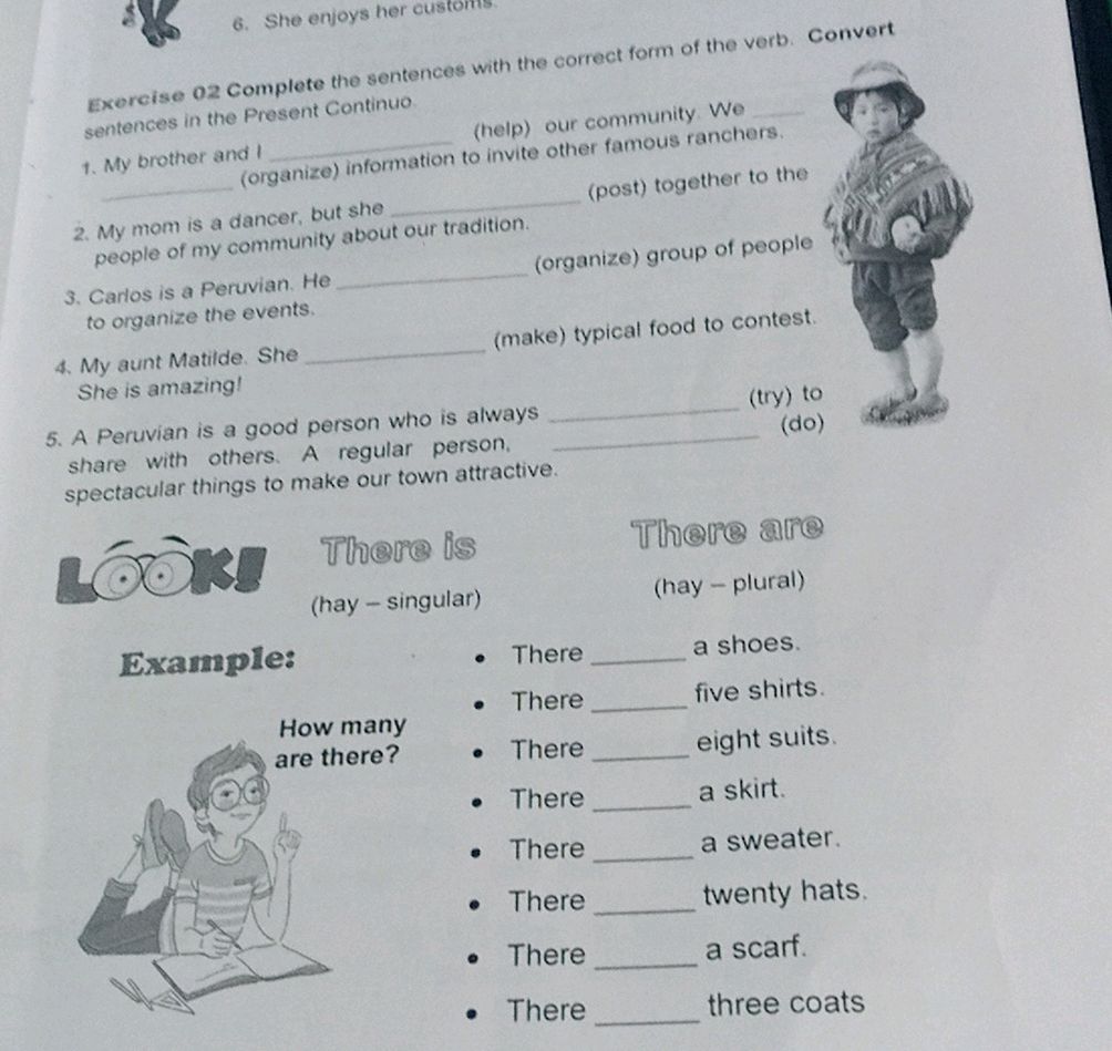 Exercise 02 Complete the sentences with the | StudyX