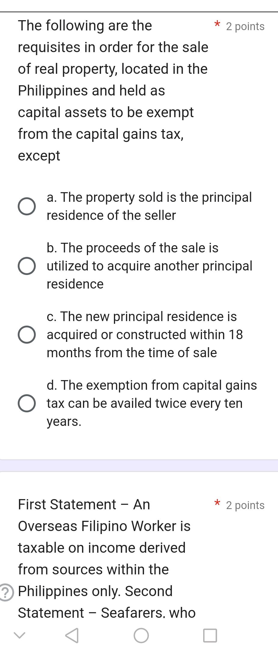 The following are the requisites in order | StudyX
