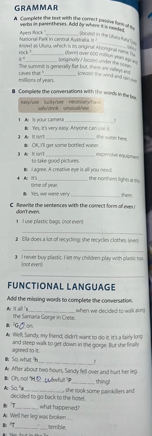 A Complete the text with the correct passive | StudyX