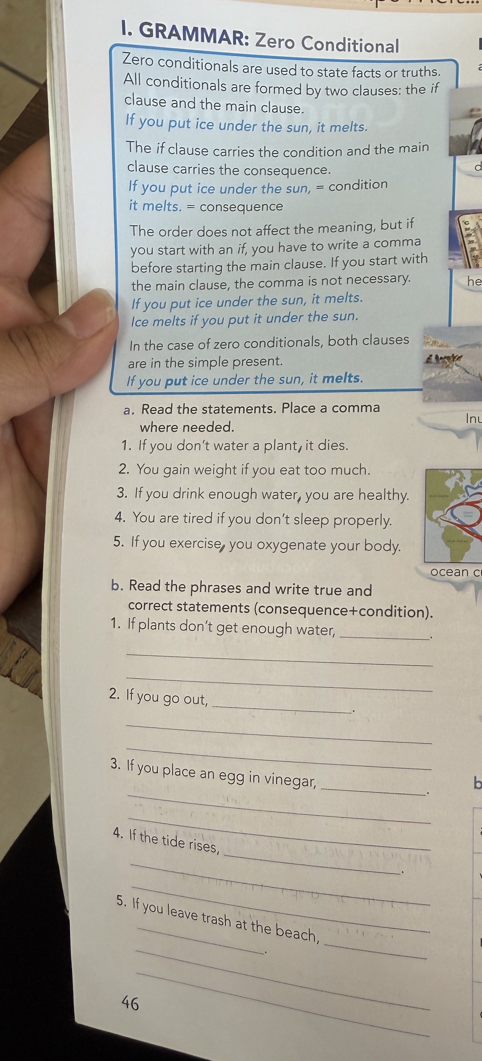 a. Read the statements. Place a comma where | StudyX