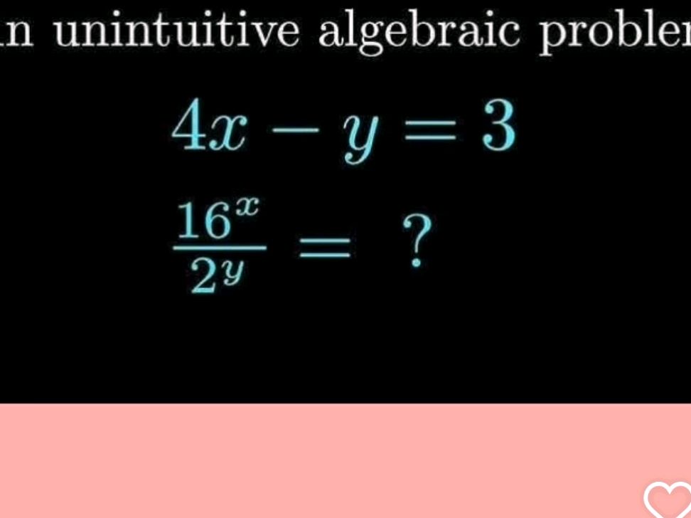 Given the equation: $4x - y = 3$ What is | StudyX
