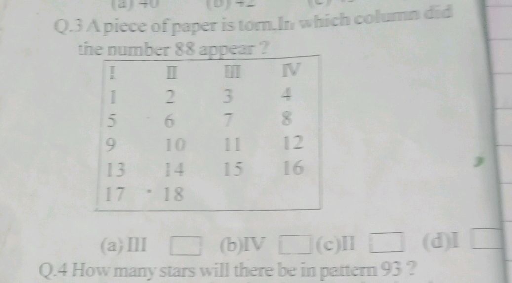 Q.3 A piece of paper is torn. In which | StudyX