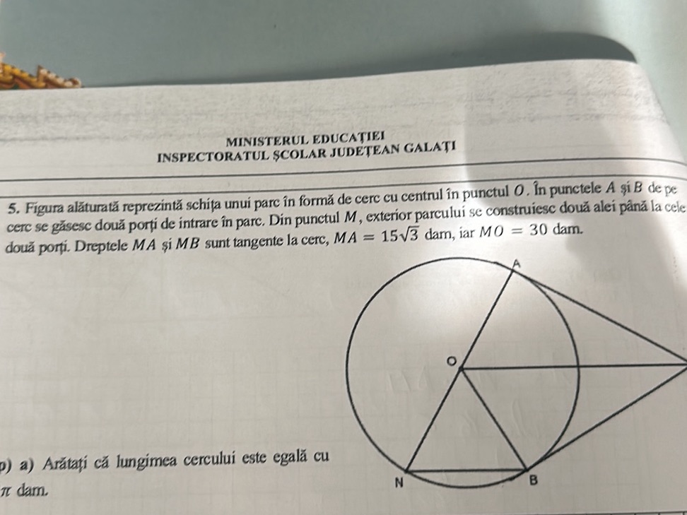 5. Figura alăturată reprezintă schița unui | StudyX