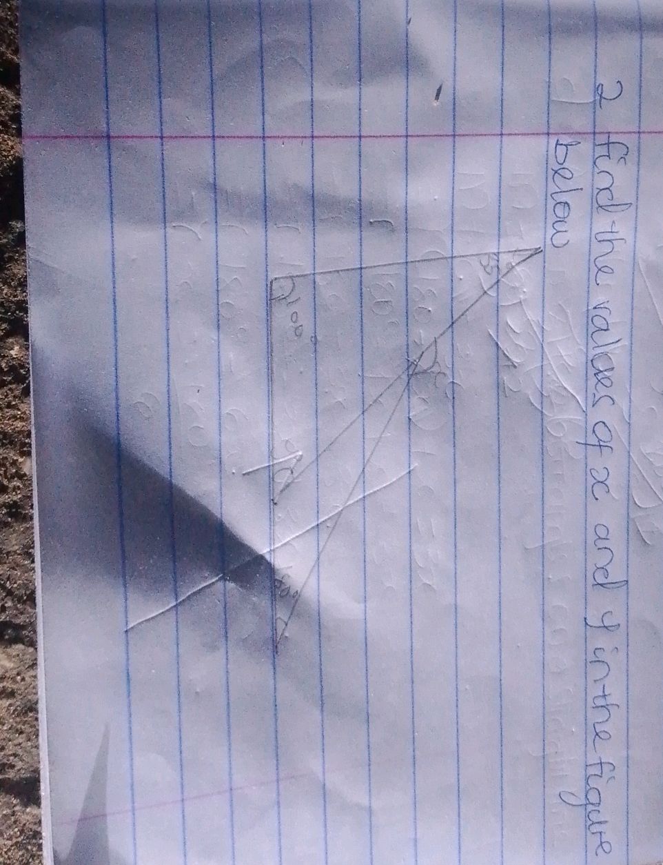 2. Find the values of x and y in the figure | StudyX