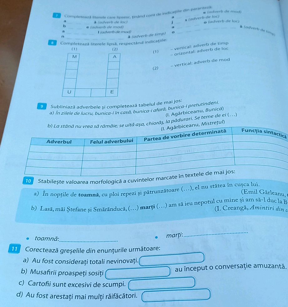 2. Completeazs literele care lipsess, finand | StudyX