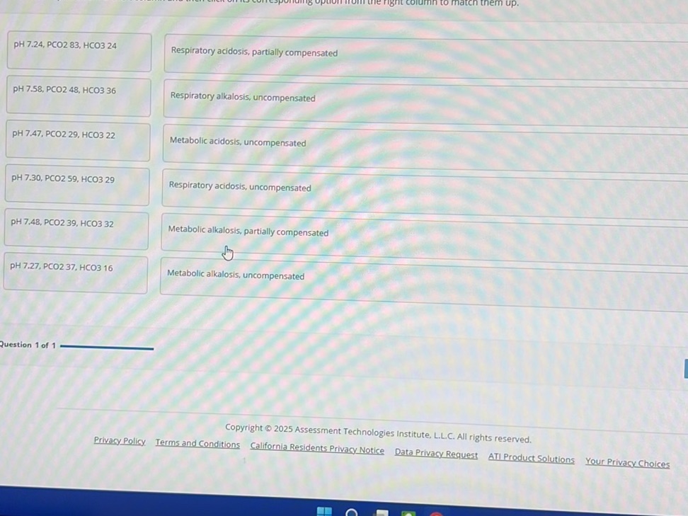 pH 7.24, PCO2 83, HCO3 24 Respiratory | StudyX