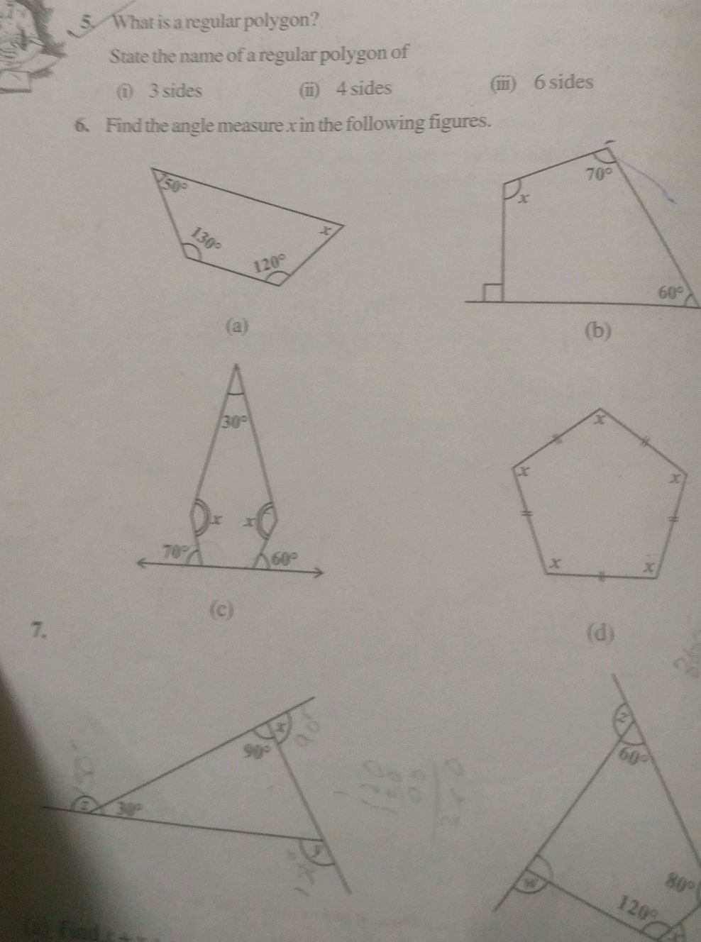 5. What is a regular polygon? State the name | StudyX