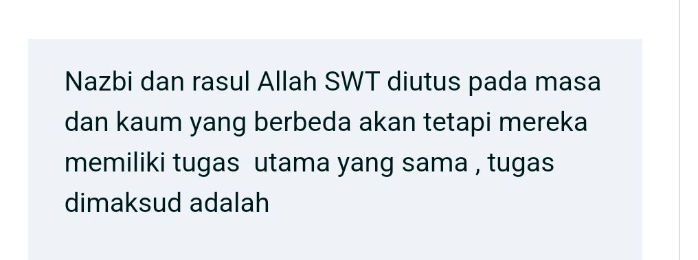 Nazbi dan rasul Allah SWT diutus pada masa | StudyX