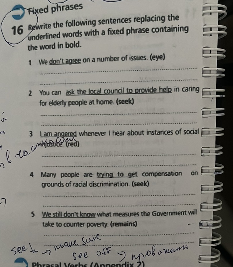 Rewrite the following sentences replacing | StudyX