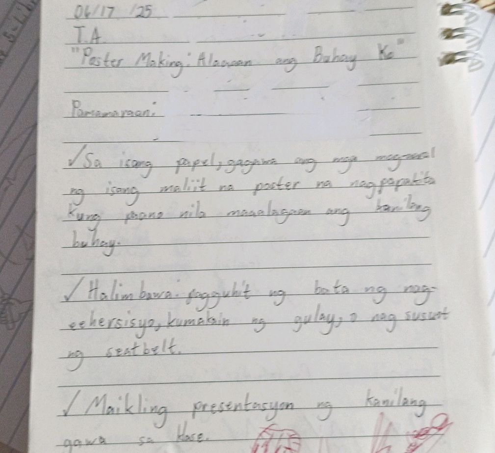 Sa isang papel, gagawa ang mga mag-aaral ng | StudyX