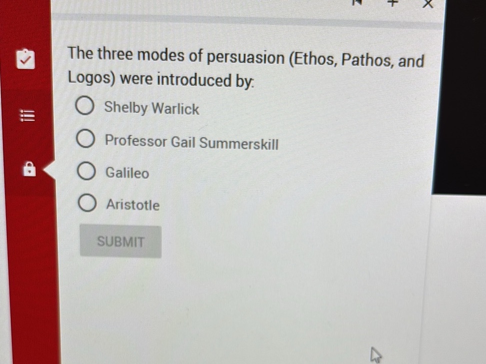 The three modes of persuasion (Ethos, | StudyX