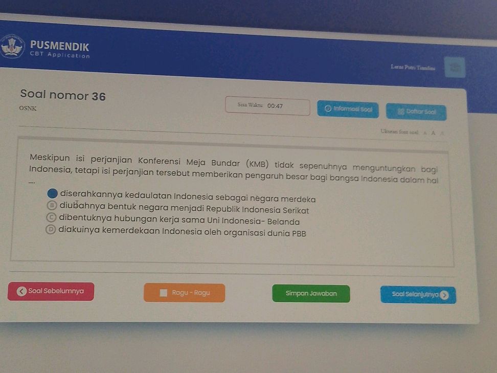 Meskipun isi perjanjian Konferensi Meja | StudyX