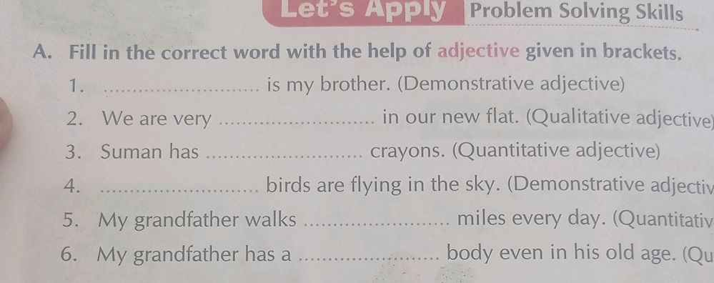 A. Fill in the correct word with the help of | StudyX