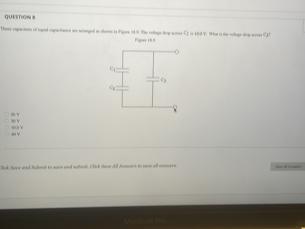 Three capacitors of equal capacitance are | StudyX