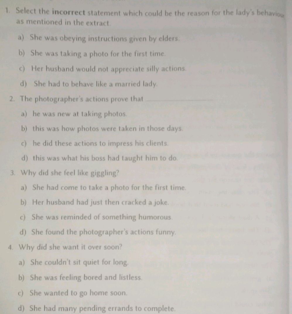 1. Select the incorrect statement which | StudyX