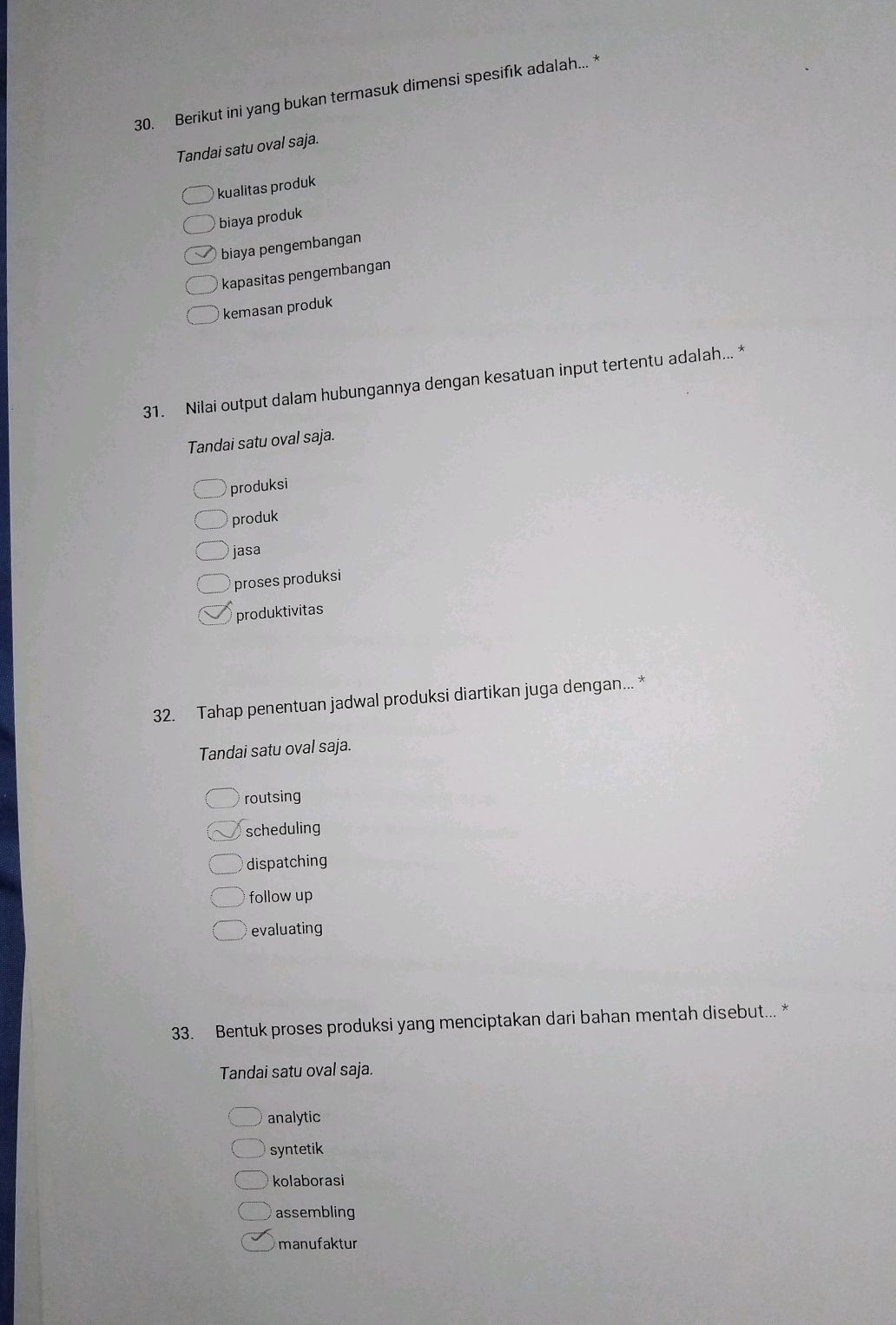 30. Berikut ini yang bukan termasuk dimensi | StudyX