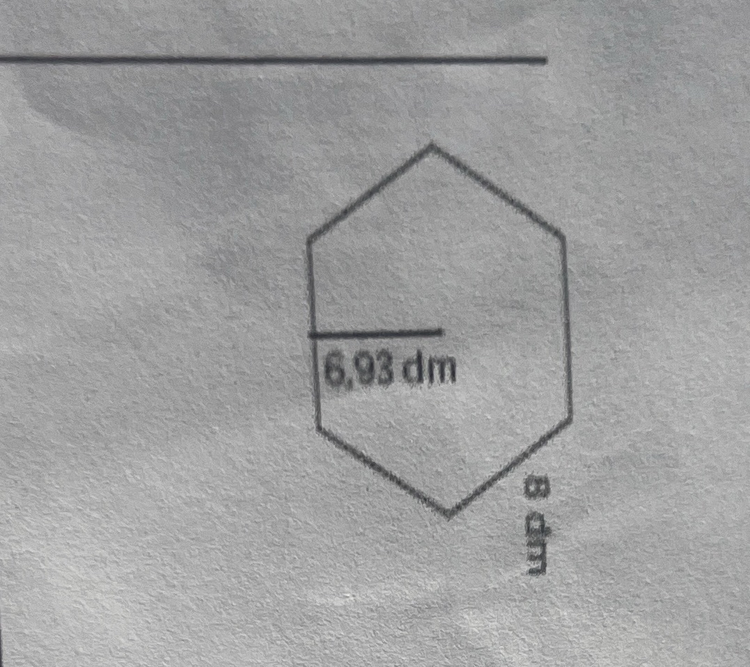 The image shows a hexagon with a side length | StudyX