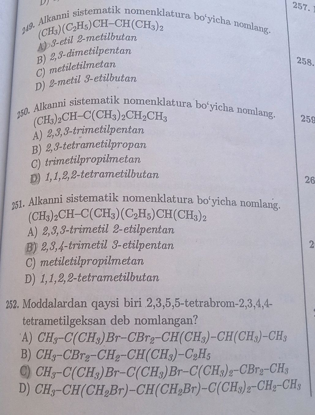 249. Alkanni sistematik nomenklatura | StudyX