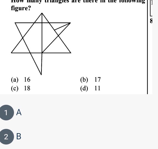 How many triangles are there in the | StudyX