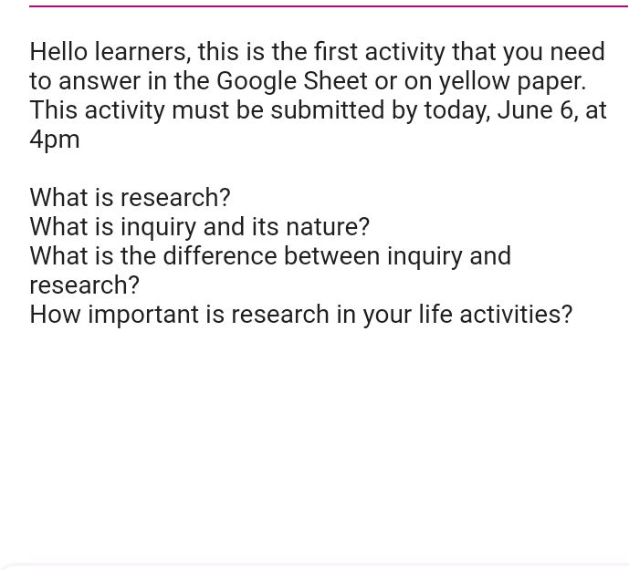 What is research? What is inquiry and its | StudyX