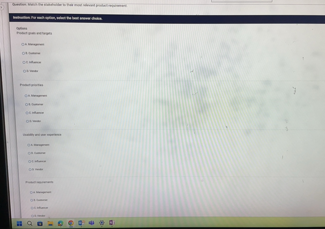 Question: Match the stakeholder to their | StudyX