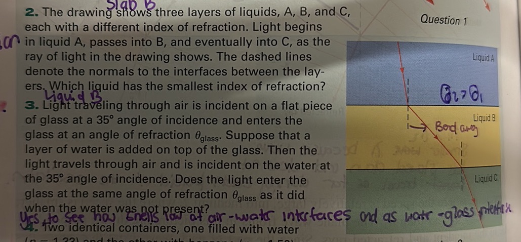 2. The drawing shows three layers of | StudyX