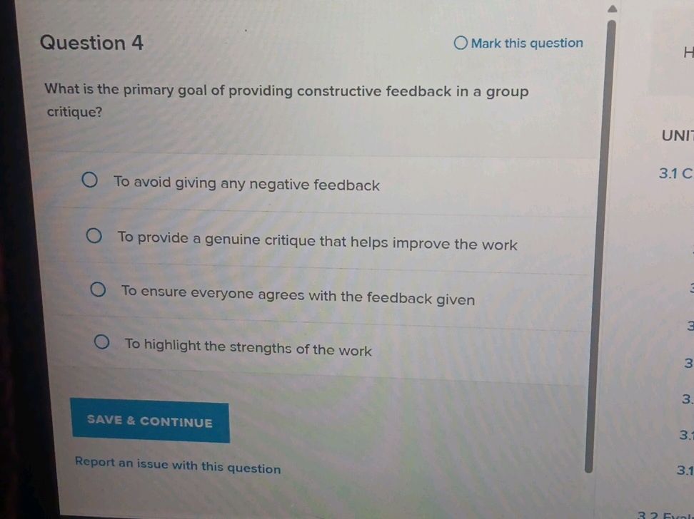 Question 4 What is the primary goal of | StudyX