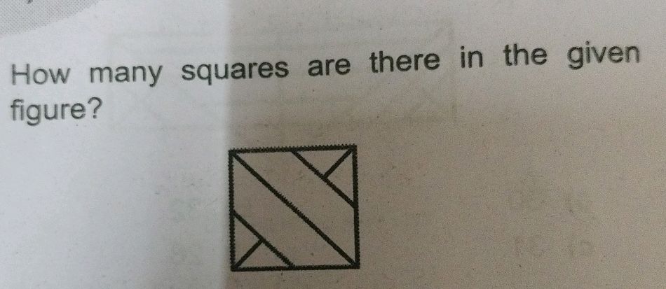 How many squares are there in the given | StudyX