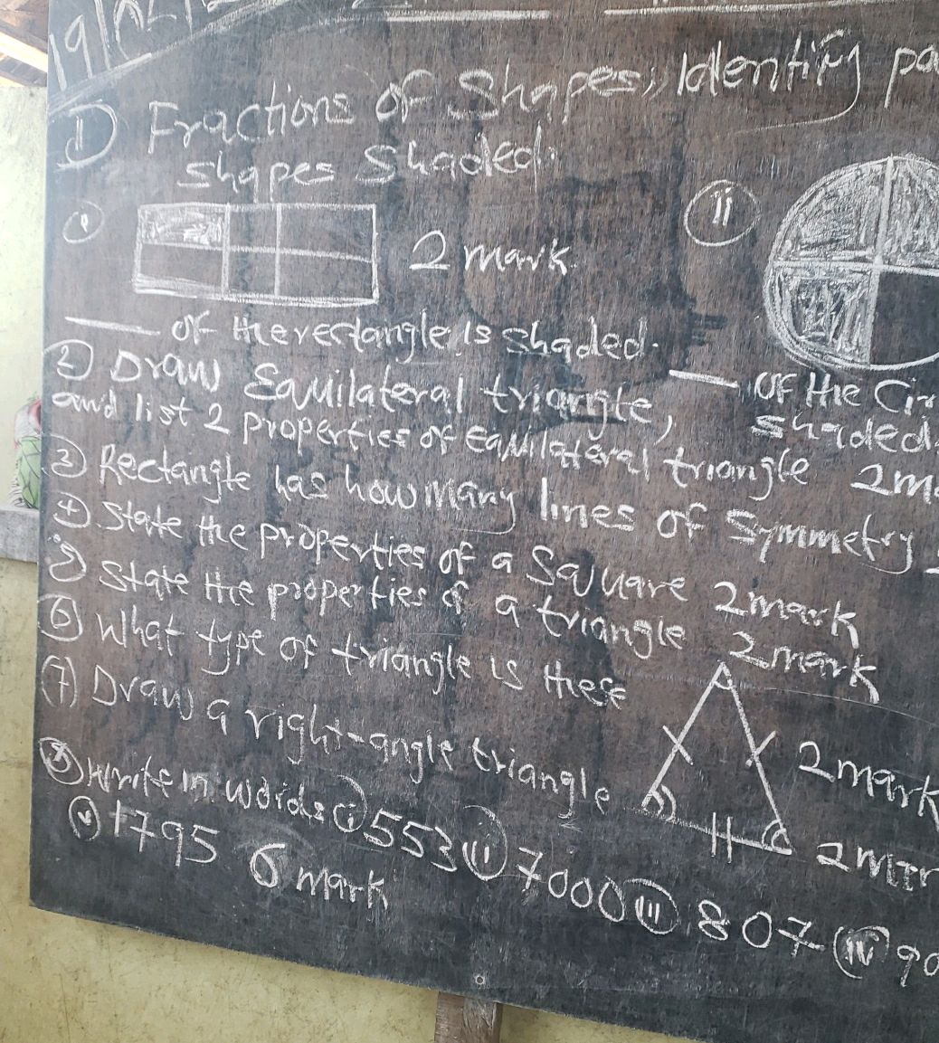 1. Fractions of Shapes, Identifying parts | StudyX