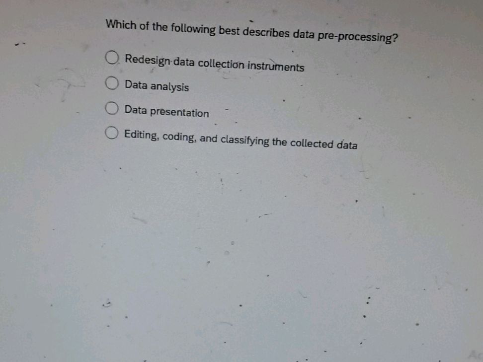 Which of the following best describes data | StudyX