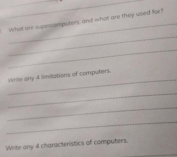 2. What are supercomputers, and what are | StudyX