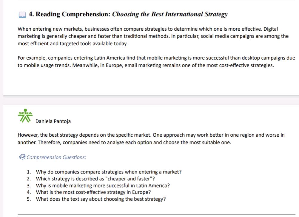 4. Reading Comprehension: Choosing the Best | StudyX