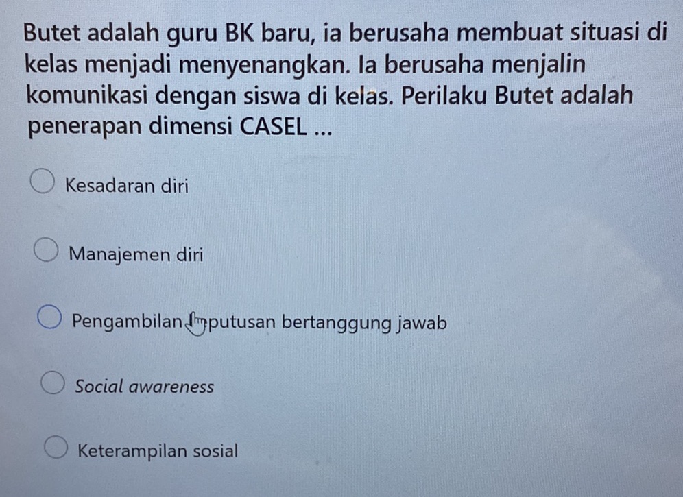 Butet adalah guru BK baru, ia berusaha | StudyX