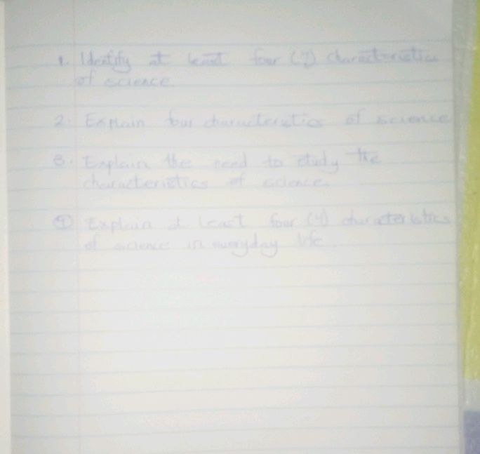 1. Identify at least four (4) | StudyX