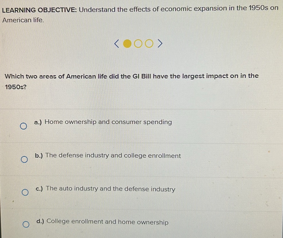 Which two areas of American life did the Gl