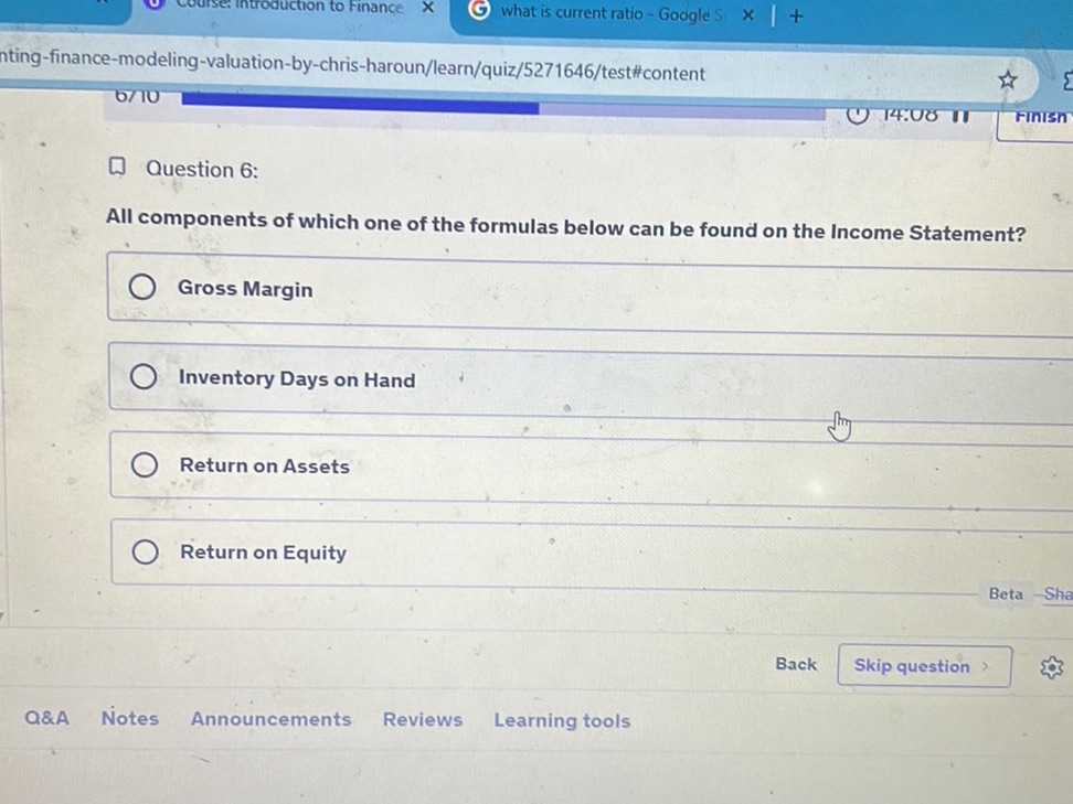 Question 6: All components of which one of | StudyX